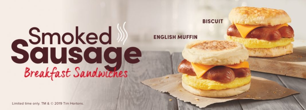 Tim Hortons Introduces New Smoked Sausage Breakfast Sandwiches And New ...