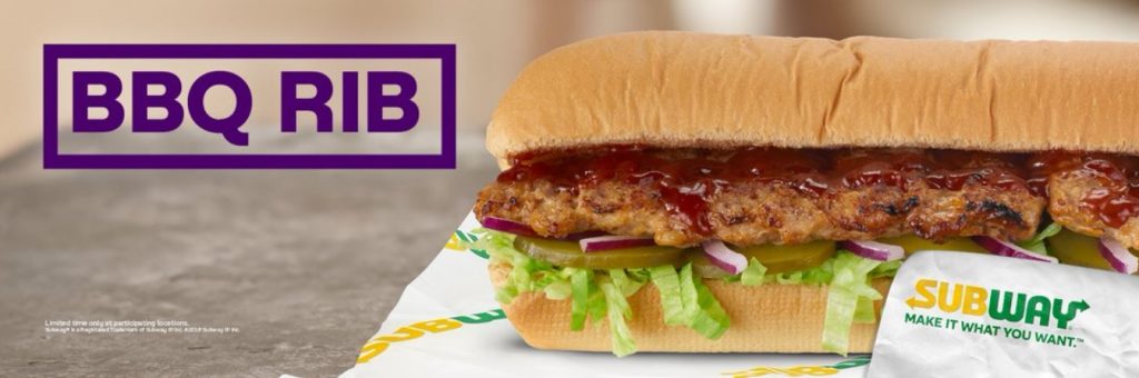 Subway Unveils New BBQ Rib Sandwich - The Fast Food Post