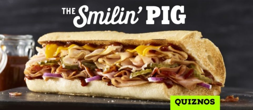 Quiznos Debuts New Smilin' Pig BBQ Sandwich And New Birthday Cake Donut ...