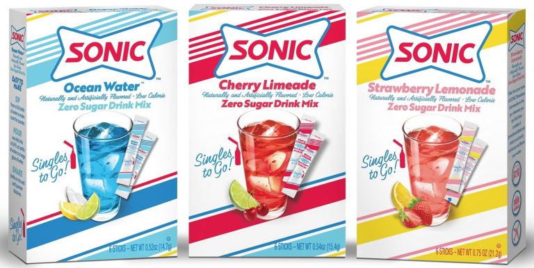 Sonic Launches New Zero Sugar, Low-Calorie Singles-To-Go Drink Mixes At ...