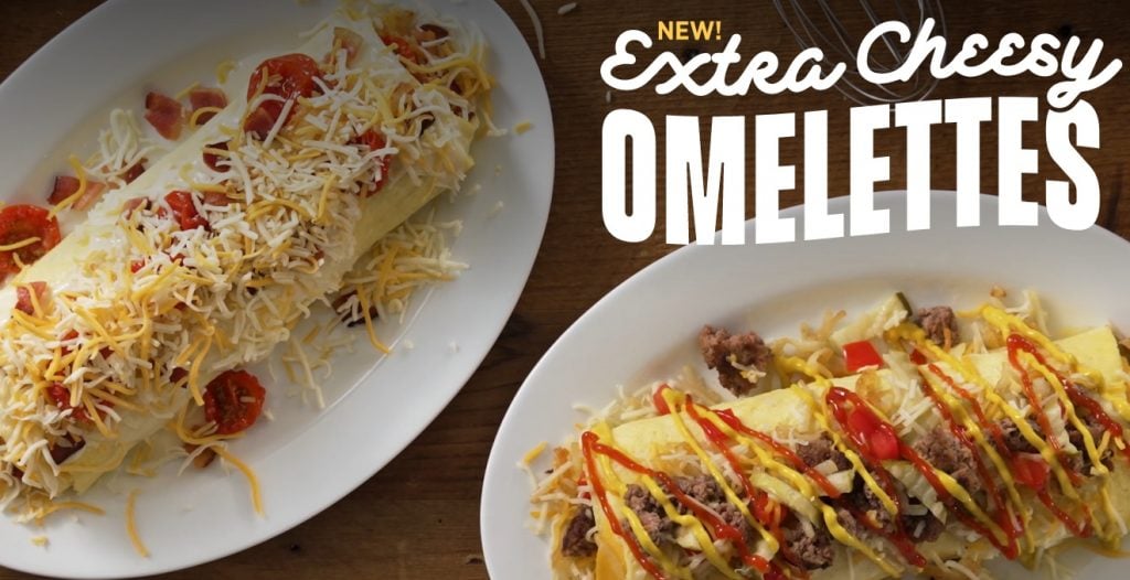 IHOP Debuts New Cheeseburger Omelette And Deluxe Three Cheese & Bacon ...