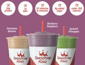 Smoothie King Power Meal Smoothies