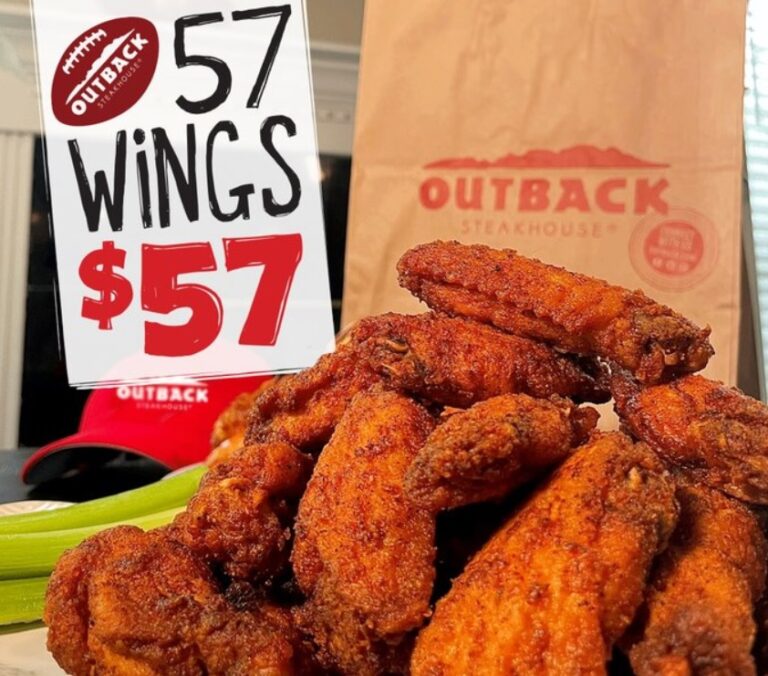 57 Wings For $57 Deal At Outback on February 12, 2023 - The Fast Food Post