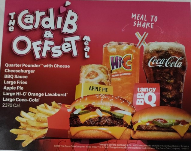 McDonald s Rumored To Be Launching A New Cardi B And Offset Meal For Valentine s Day The Fast 