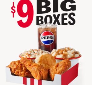 KFC Introduces New Online-Only $9 Big Box Meal Deal - The Fast Food Post