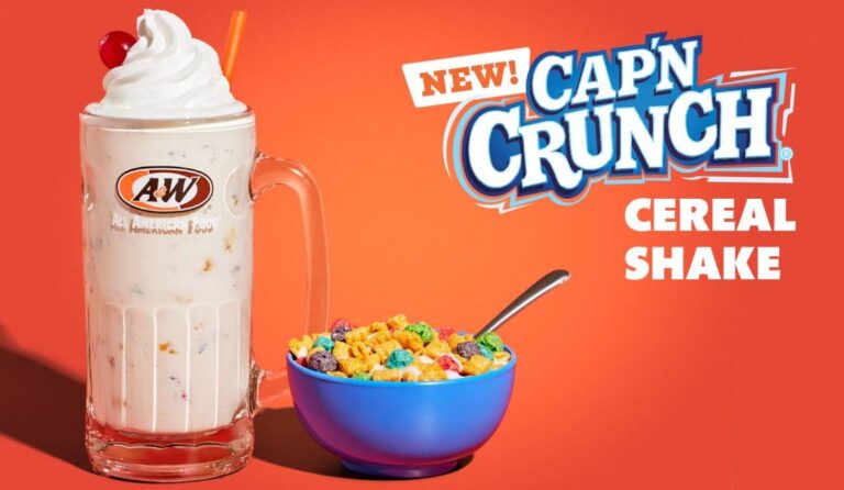 A&W Blends New Cap'n Crunch Cereal Shake - The Fast Food Post