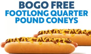 Sonic Offers BOGO Free Footlong Quarter Pound Coneys Today Only - The ...