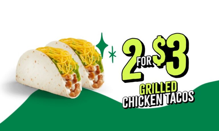 Del Taco Offers 2 for $3 Grilled Chicken Tacos Deal - The Fast Food Post