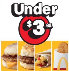 McDonald's Launches New Under $3 Menu Alongside New $4 Breakfast Meal ...